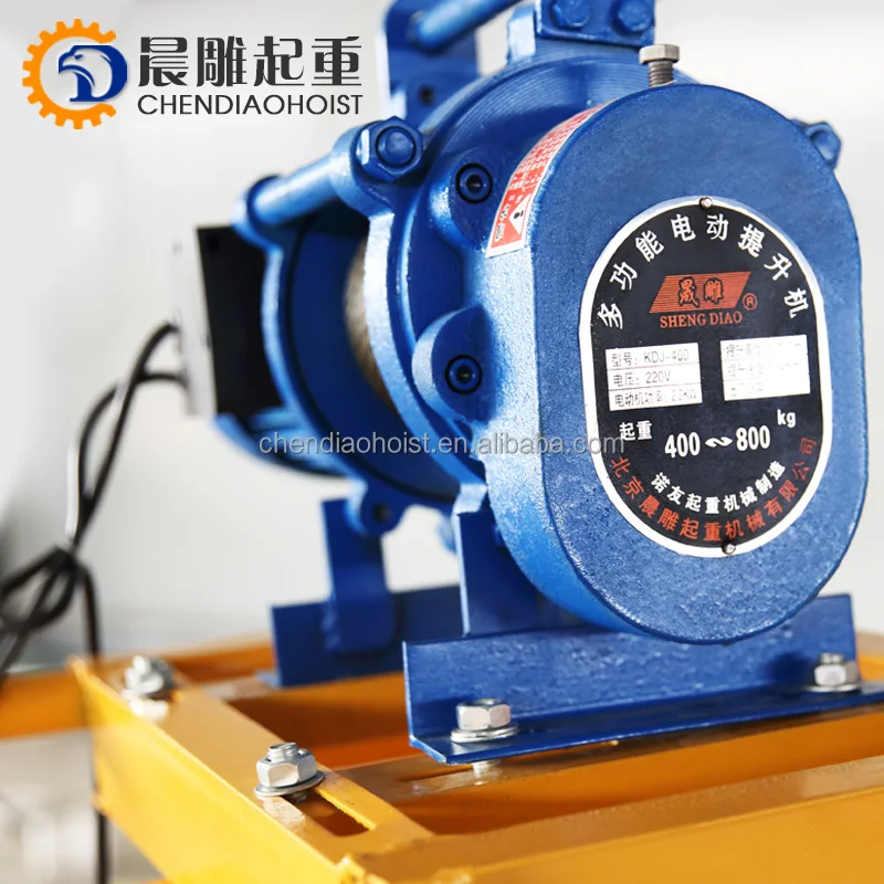 Mini Crane Outdoor Motor Single Phase Mobile Lifting Crane