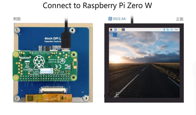 Raspberry Pi 4 Inch 480x480 IPS Touch Screen Display for Raspberry Pi, ODM