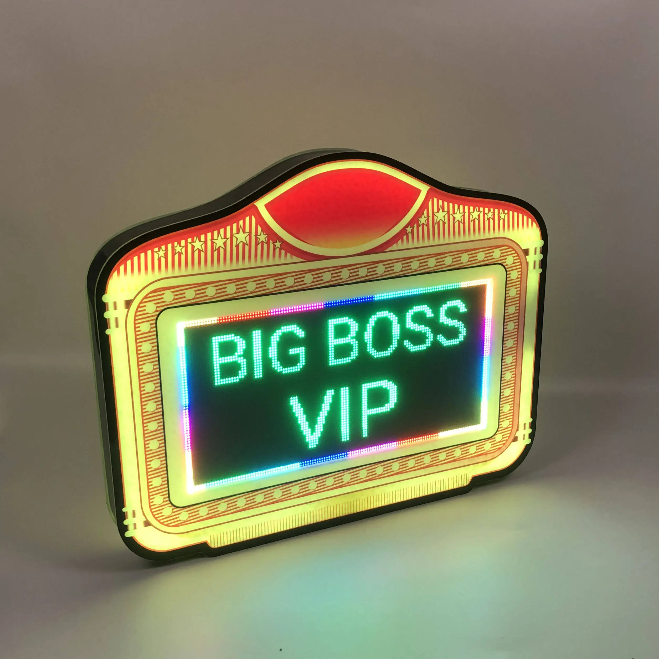 Custom Programmable Led Digital Screen Marquee Board Vip Bottle Service ...
