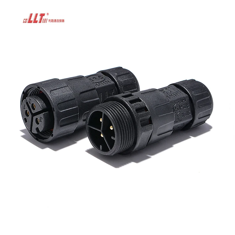 electrical M25 LLT Circular Led Ip68 3pin Waterproof Cable Connector ...