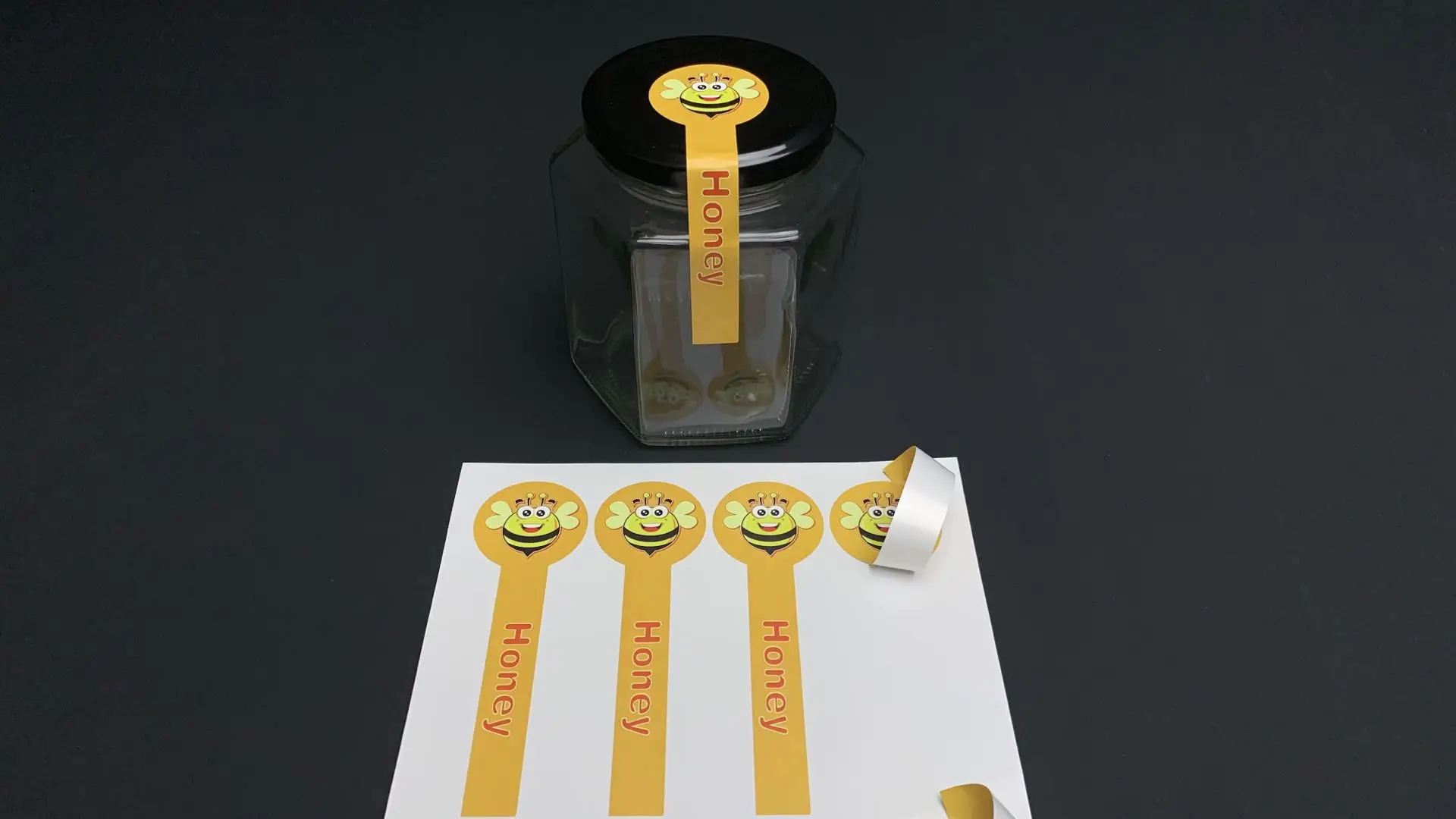 Custom Printing Waterproof Food Glass Bottle Sticker Tamper Proof Jar ...