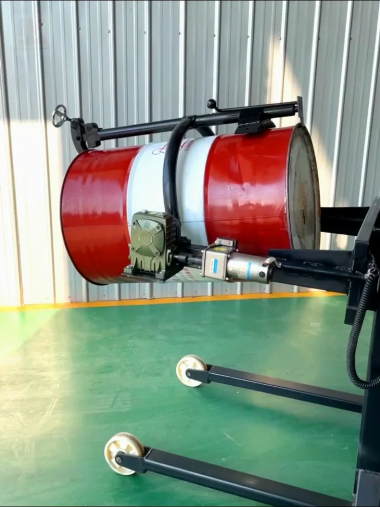 Semi-electric Forklift Drum Lifter Multi-function Manual Drum Stacker ...