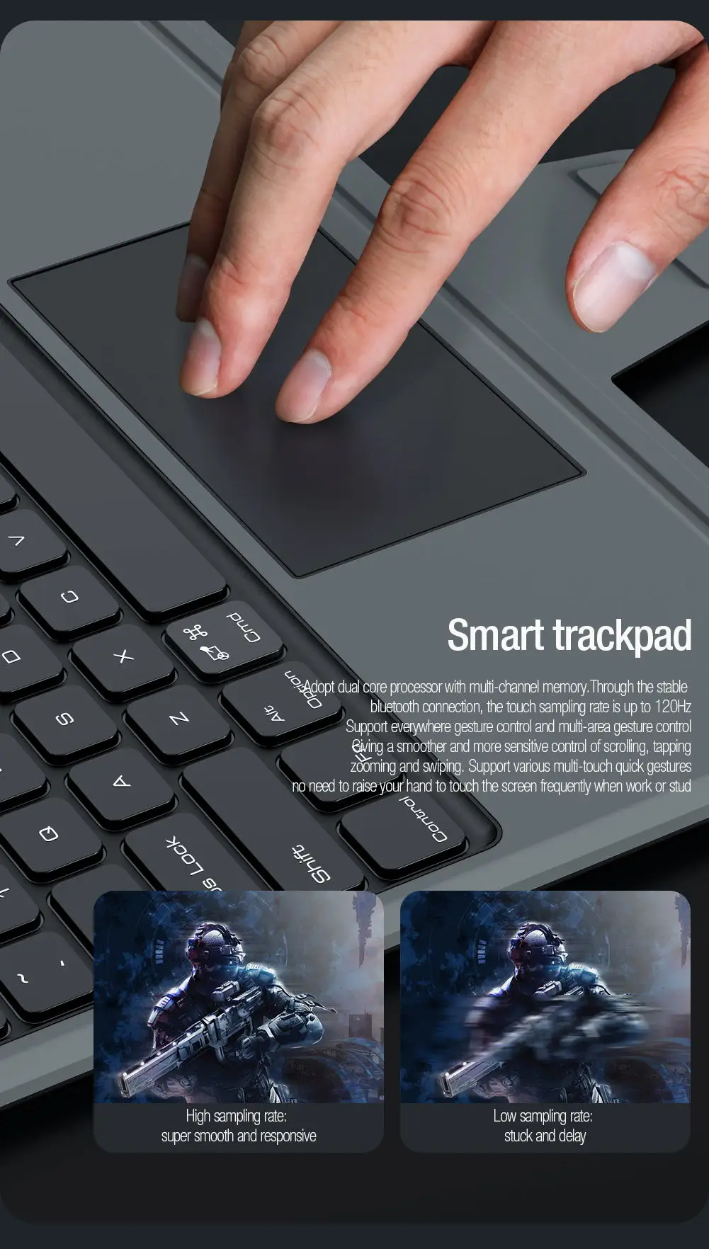 Nillkin Detachable Keyboard Case - Ipad 11 Backlit Trackpad