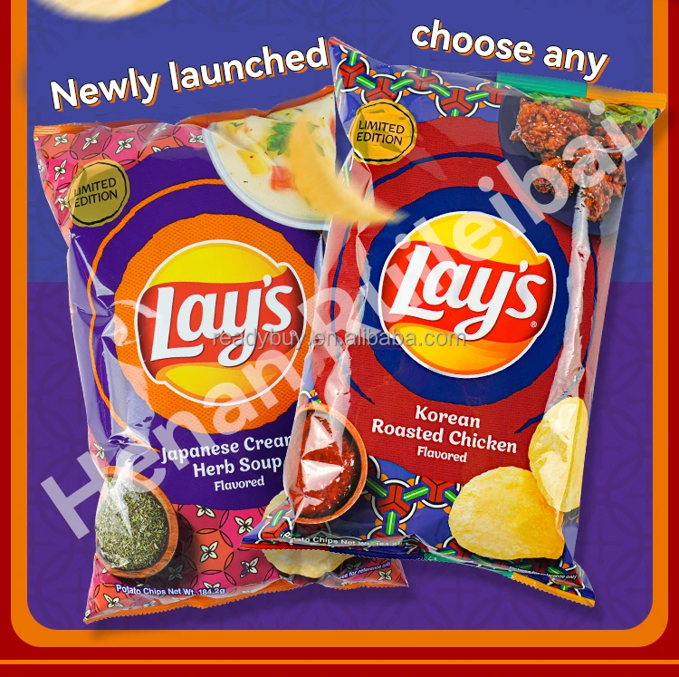 Lay's Chips Korean Grilled Chicken Flavor Fruit & Vegetable Snacks In ...
