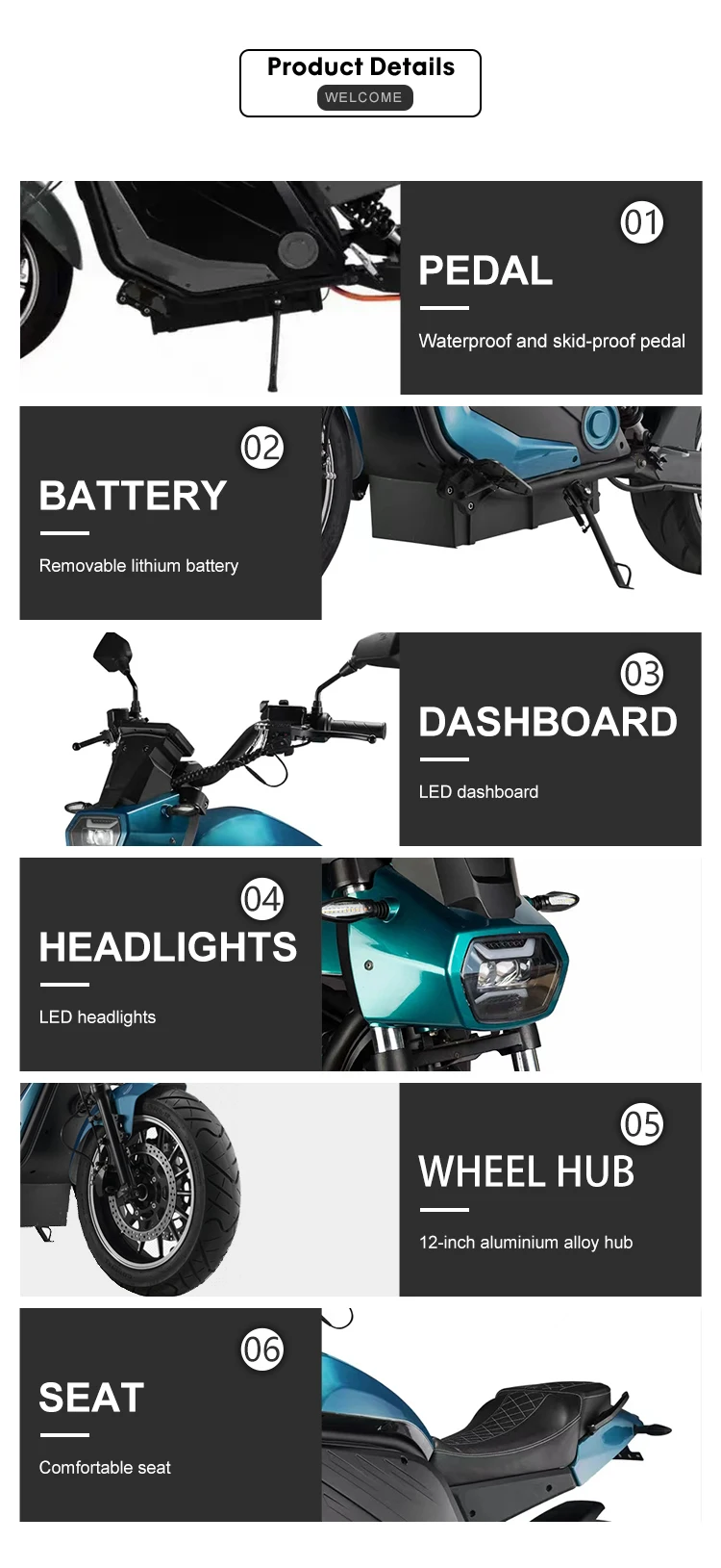 Eec Approved 5000w 110kmh Electric Motorcycle Super Fast Speed ...