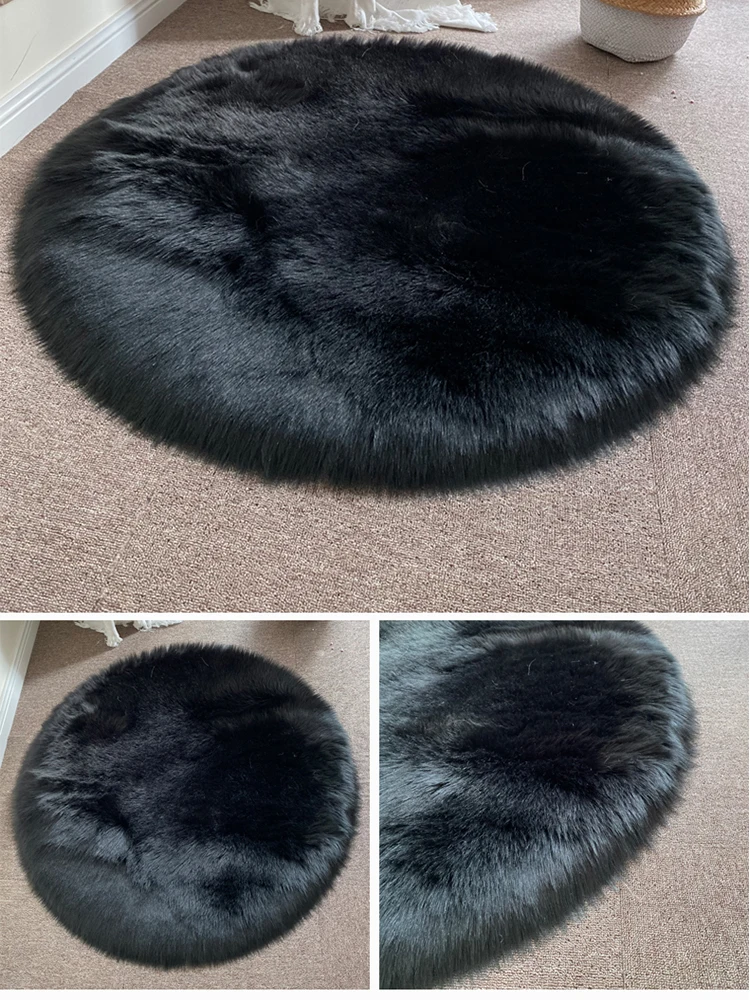 Smooth Rabbit Fur Door Mat - Luxury Rugs for Living Room