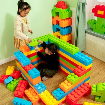 Moetry Large Plastic Brick Block Toy Plastic Building Blocks For ...