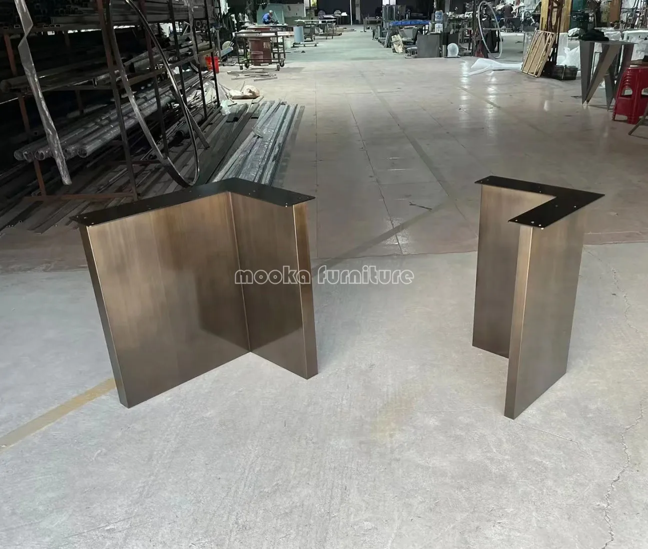 Luxury Metal Table Leg Furniture Leg Modern V Shape Table Base Steel ...