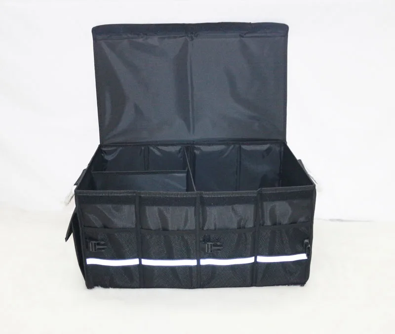 Heavy Duty Waterproof Collapsible Car Trunk Organizer With Lid Travel ...