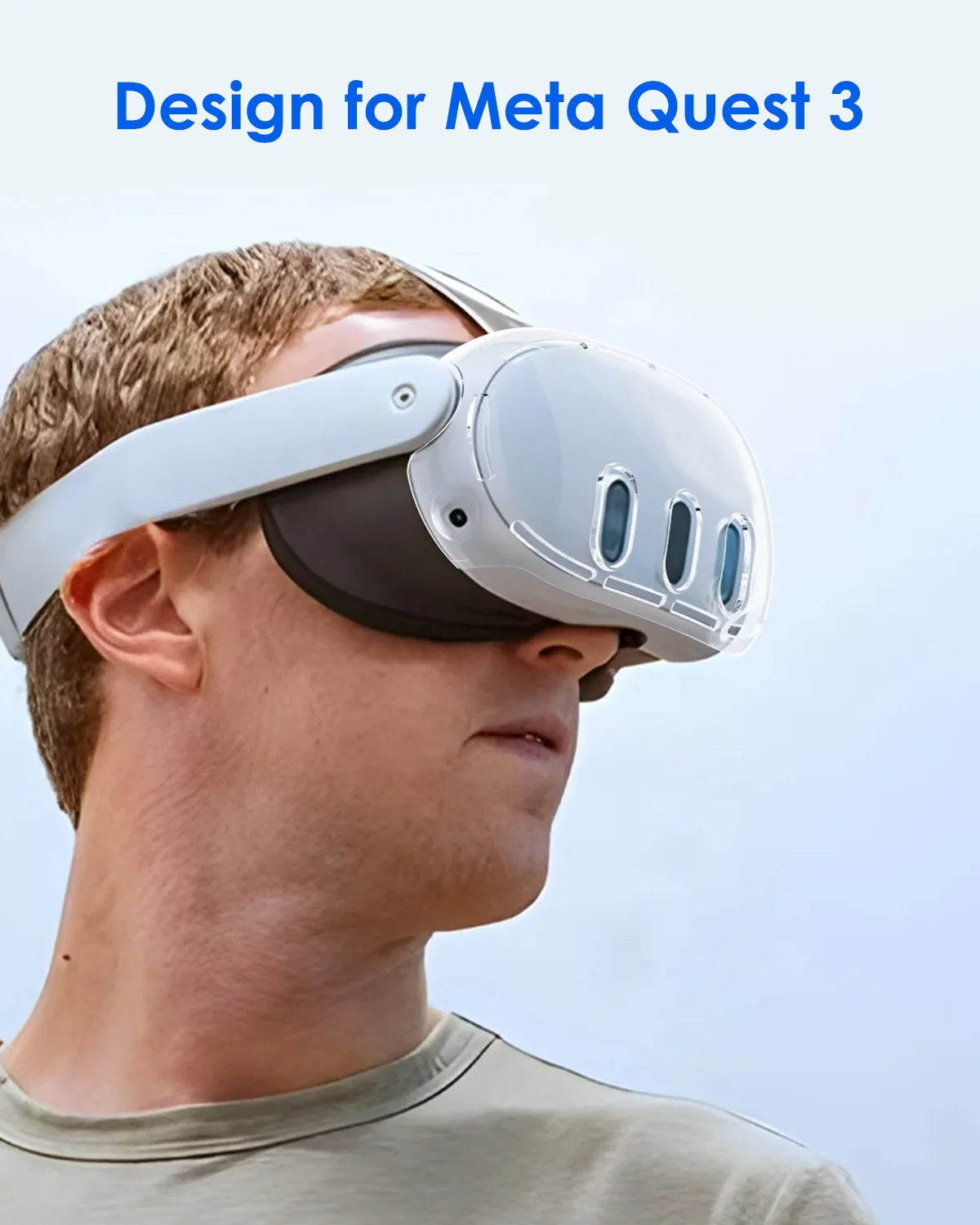 AL-Q113 VR Transparent Clear Shell for Meta Quest 3 Crystal Protective ...