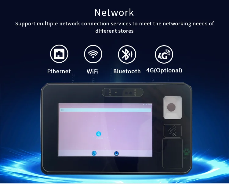 JEPOWER Biometric Palm Vein Recognition Payment Machine Pos Hardware Touchscreen Palm Scanner ...