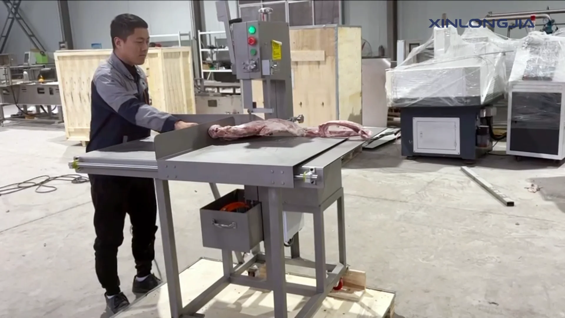 Butcher Electric Cutting Bone Saw Meat Band Saw Cutting Machine Meat ...