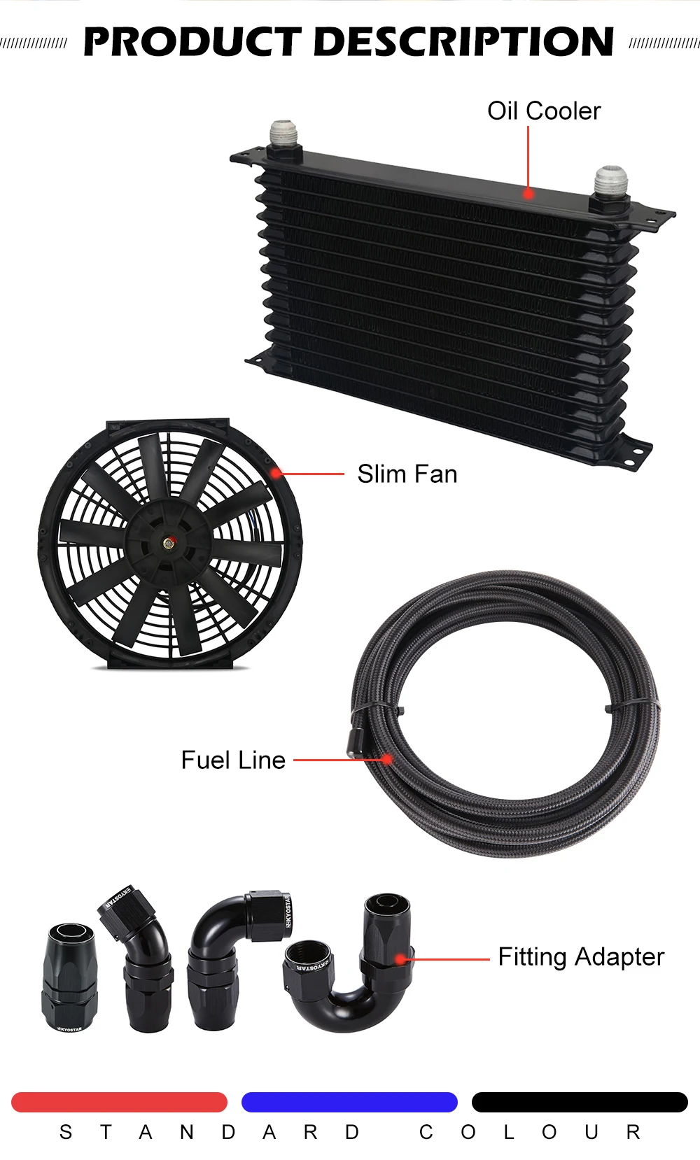 Tube Fittings Adapters fuel Return Pipe Diesel heat Exchanger Cooler ...