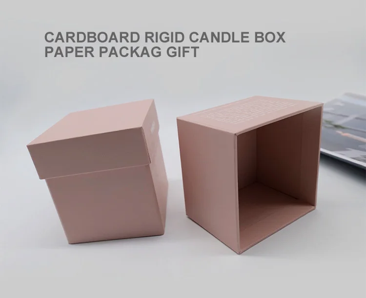 High Quality Candle Box Lid And Base Gift Box For Candle Jar With Foam ...