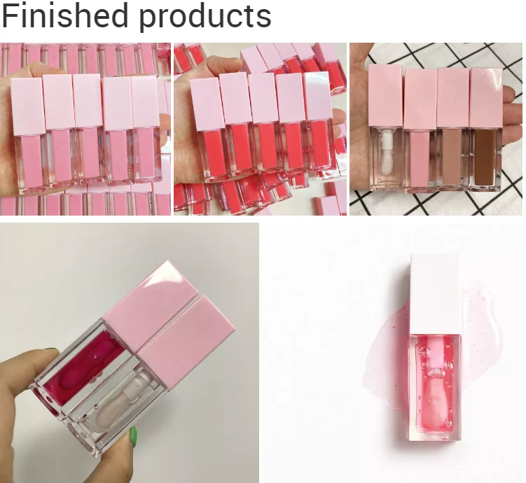 Empty New Square Big Doe Foot Clear Wand Lipstick Lip Gloss Packaging ...