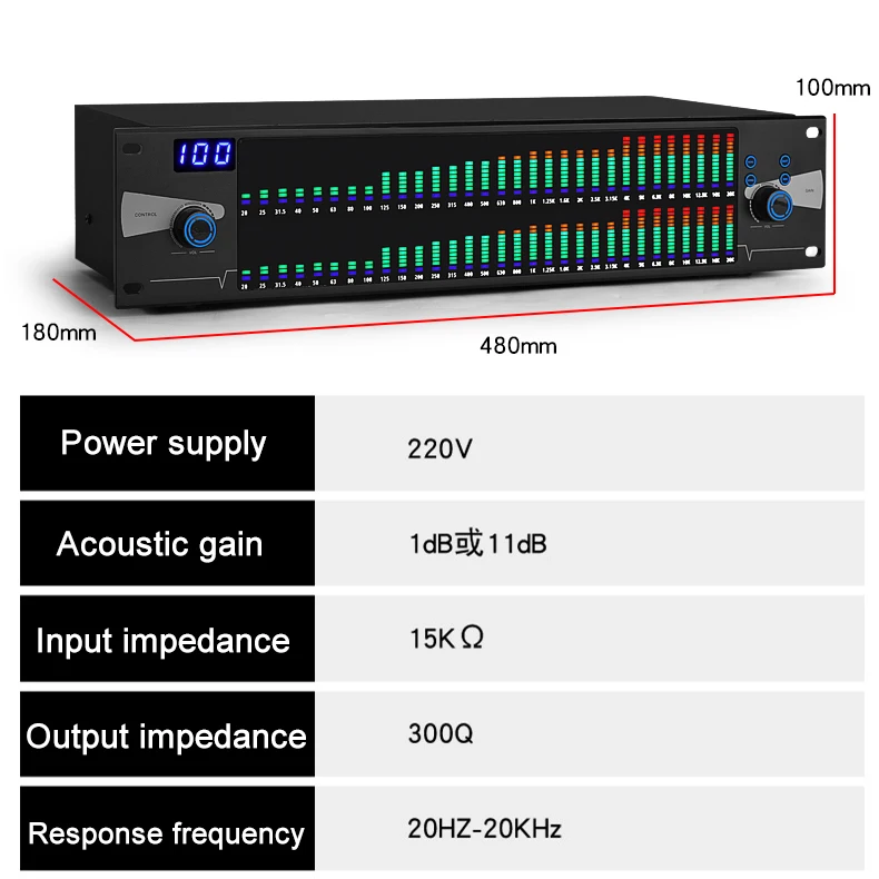 Professional DJ System - Home Audio Graphic Equalizer