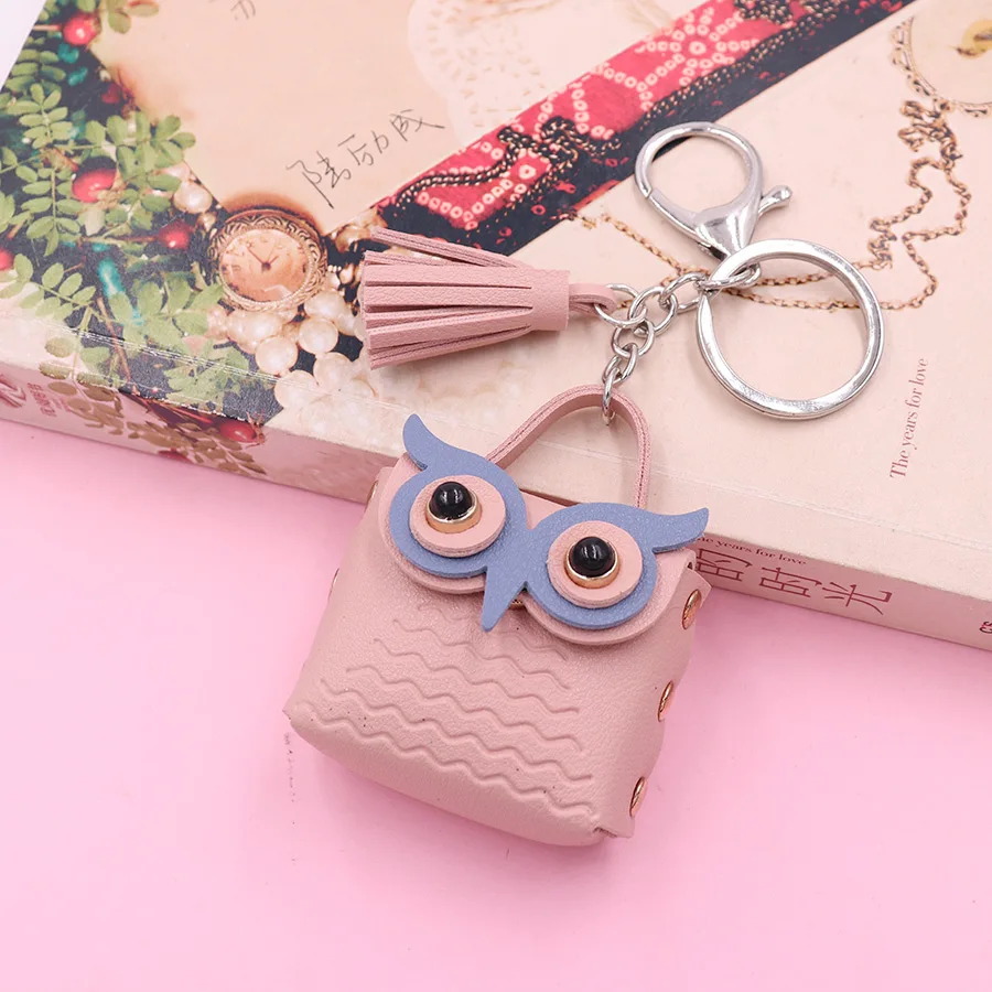 Luxury Bag Charms Keychain Women Key Chain Small Pendant Gift Mini Owl ...