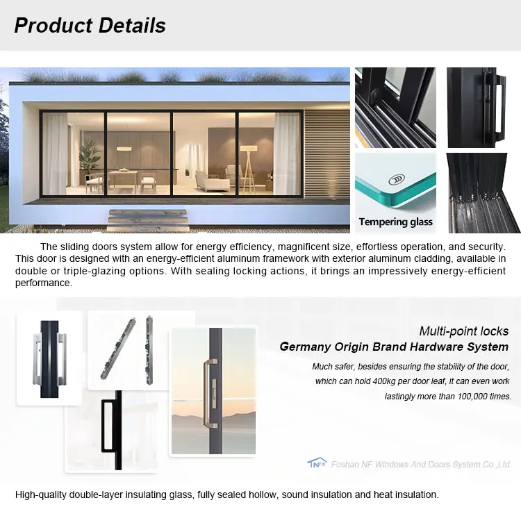 Custom Nfrc Standard Thin Frame Glass Sliding Door For House - Buy ...