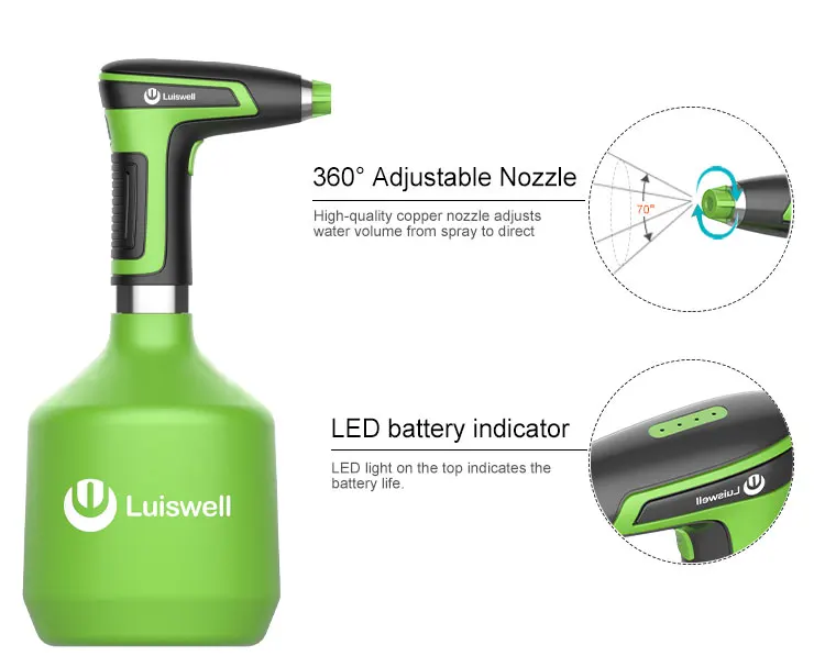 Rechargeable Battery Operated Hand Held Garden Planting Watering ...