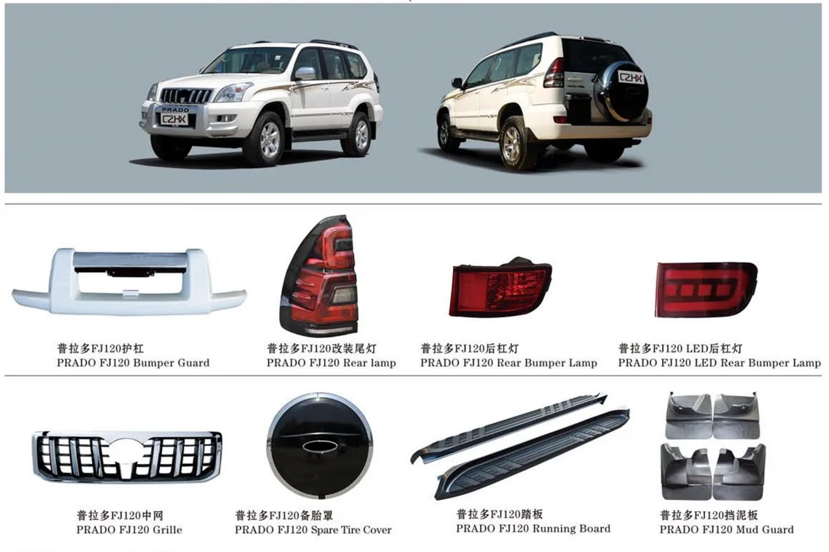 Factory Direct Front Bumper Guard for Toyota Prado 120 (2003-2009 ...