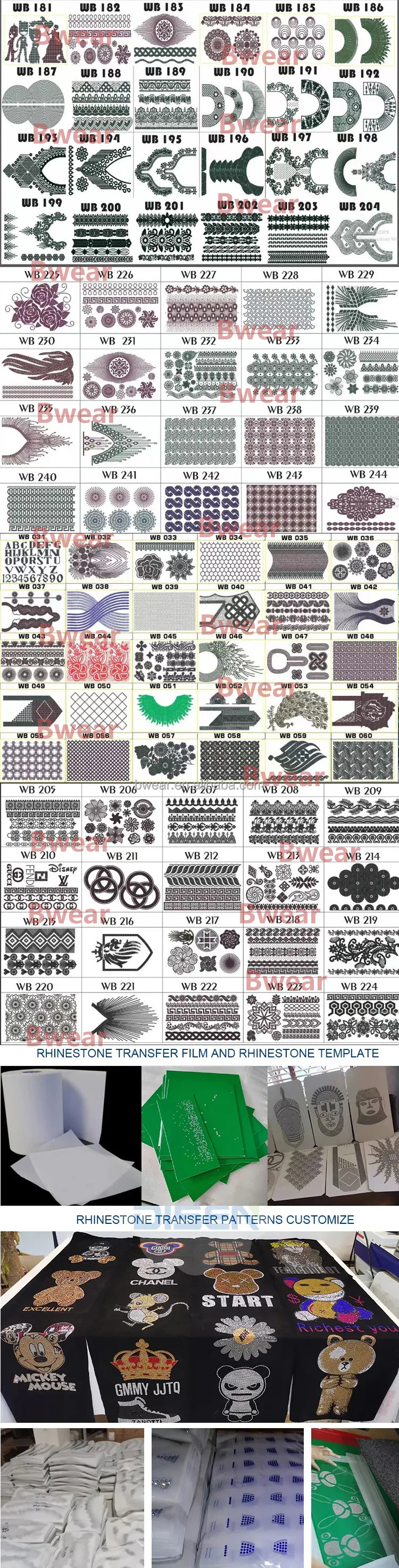 Customizable Hotfix Motif Boards - Durable Design Templates