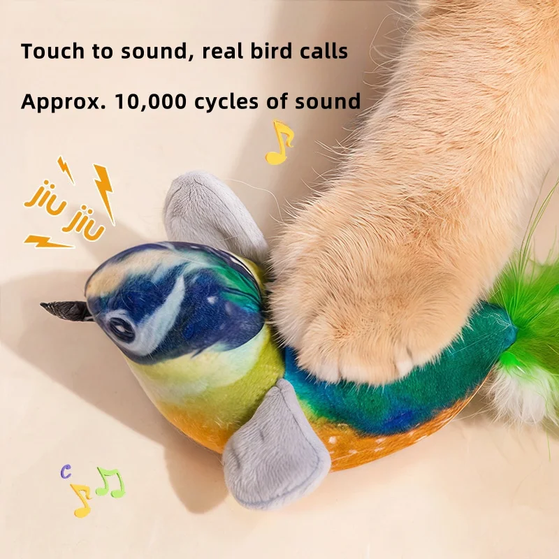 FlappyChase Interactive Cat Toy - Eco-Friendly Chirping Bird with ...