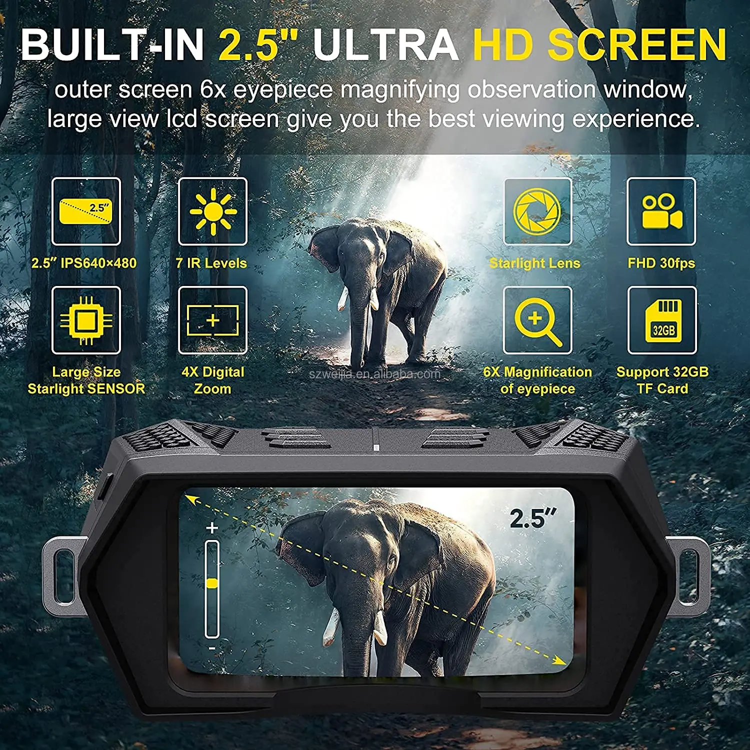 NODS Night Vision - Digital Binoculars for Complete Darkness