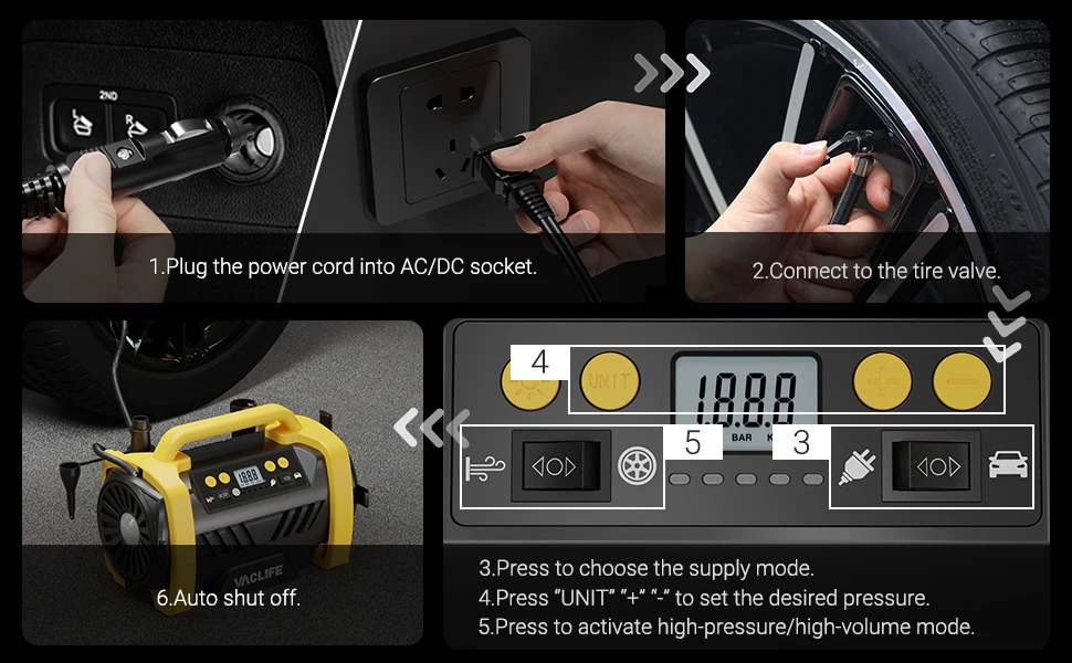 Vaclife Manufacturer Portable Air Compressor 220v Digwomen Menen ...