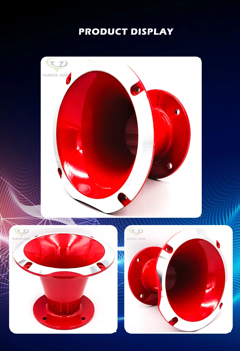 Super Aluminum Red Diffuser Horn 2 Inch Bolt On Compression Driver Horn ...