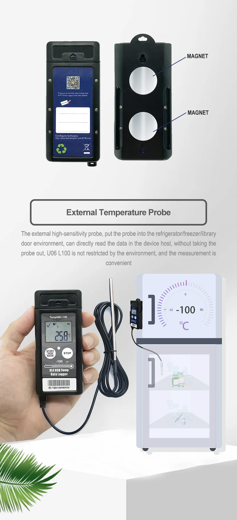Tempu06 L100 - Precision Dry Ice Temperature Monitoring