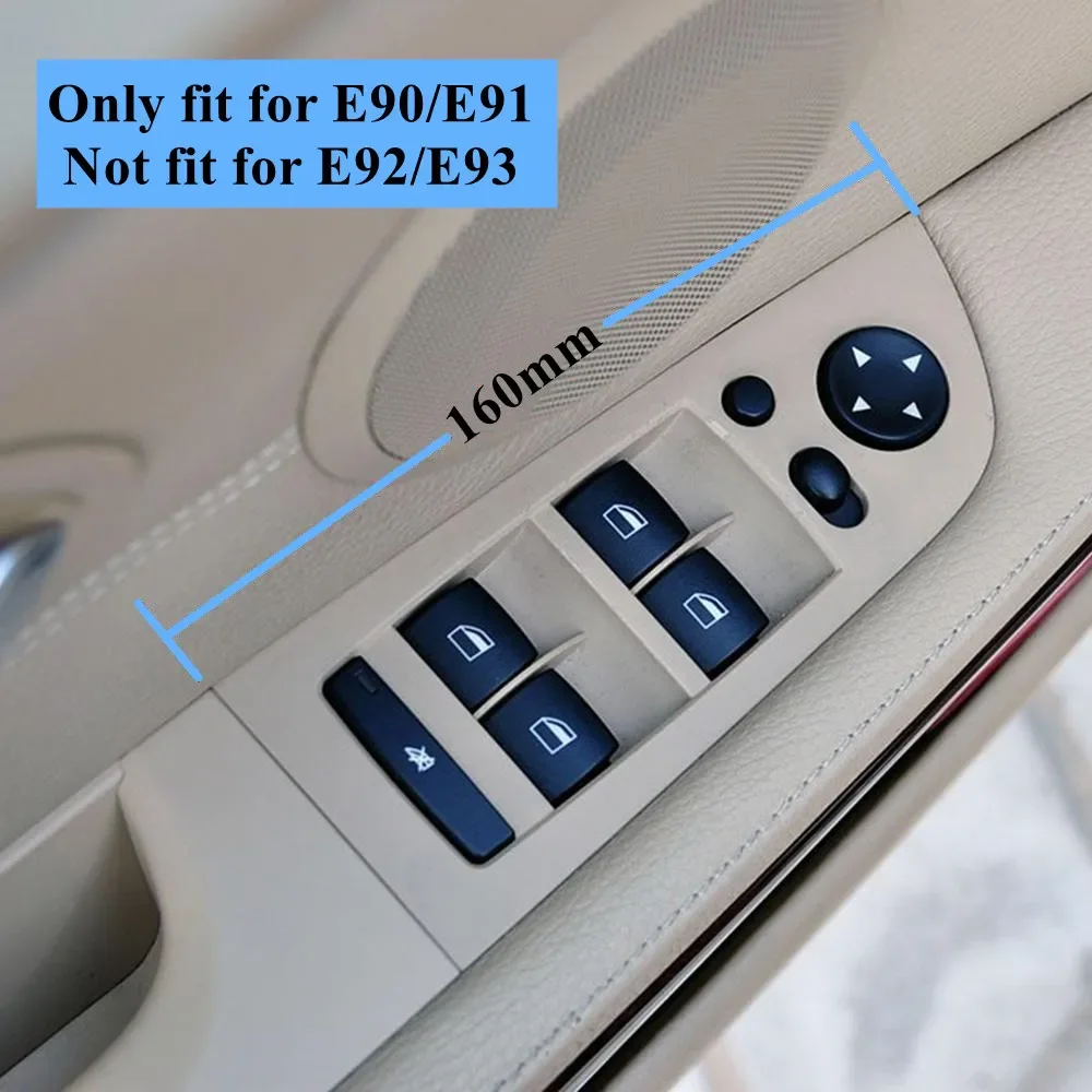 Lhd Rhd Car Master Window Lift Switch Panel Inner Black Armrest Cover ...