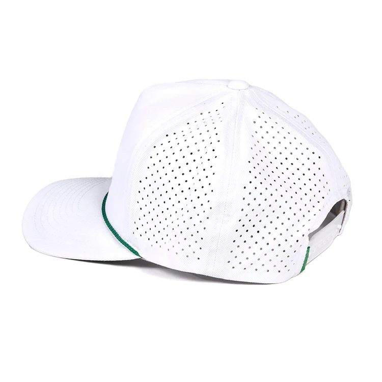 Custom Laser Cut Rubber Patch Spandex Soft Golf Performance Rope Hat ...