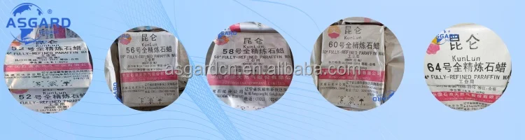 Daqing Petrochemical Company Kunlun Semi Refined 58 60 Paraffin Wax for ...