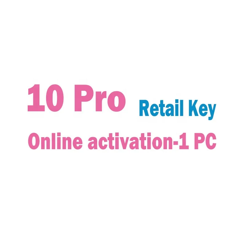 Win 10 Pro Retail Key 1 Pc 100% Online Activation Win 10 Pro Key Code ...