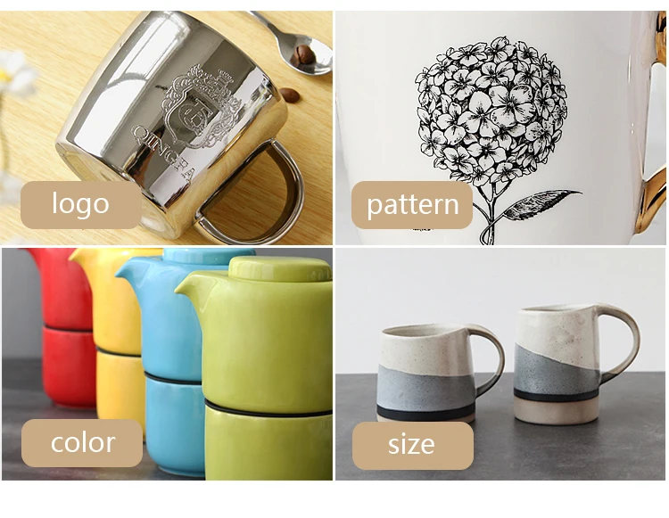 Cute Ceramic Mugs with Embossed Flower Design - Perfect Gift