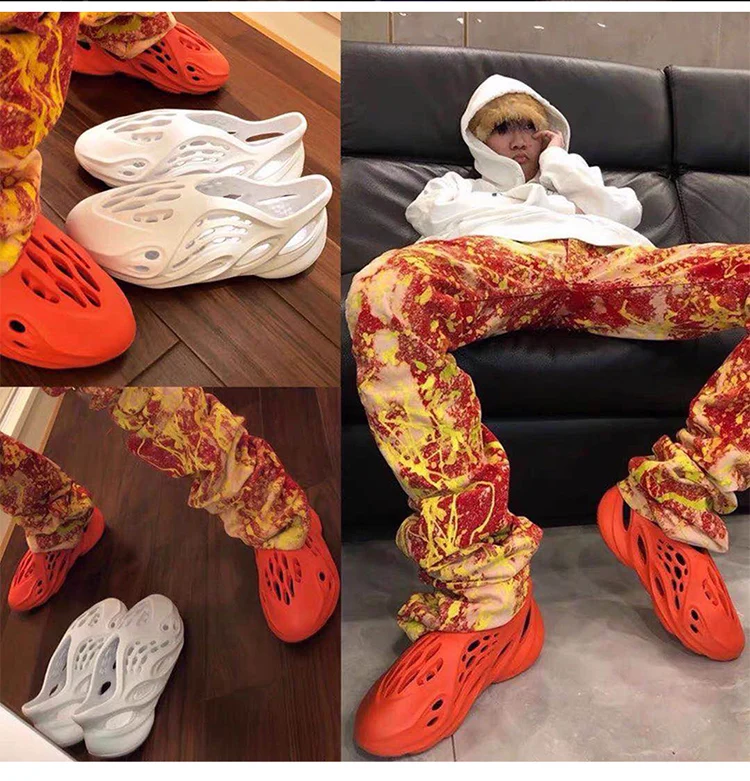 Foam Runner Slides Casual Slippers New Arrivals Non-slip Solid Colorful ...