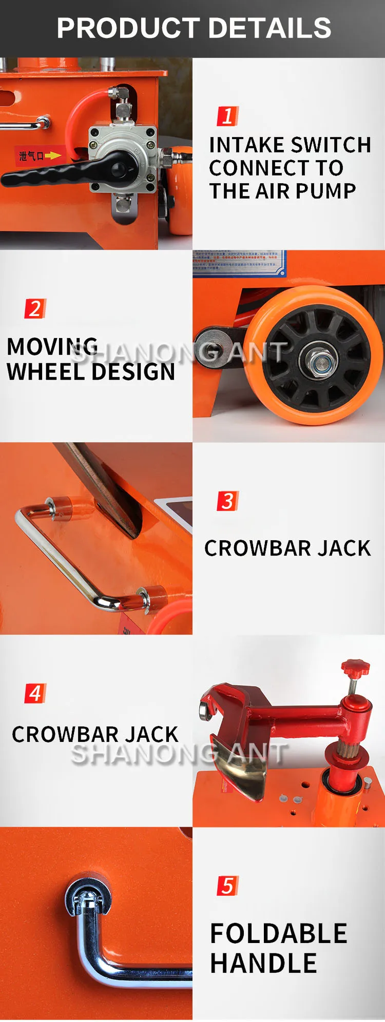 MACTANT Portable Pneumatic Tubeless Tyre Grilling Machine