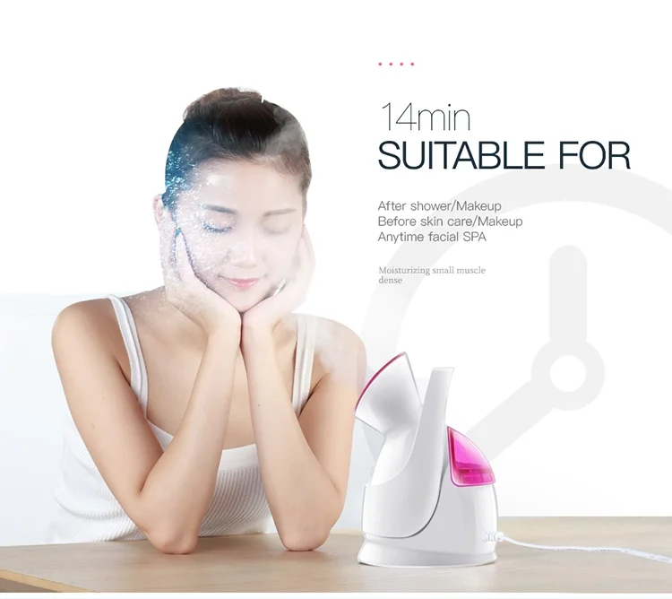 Portable Professional Facial Steam Nano Mini Ionic Spa Face Steamer ...