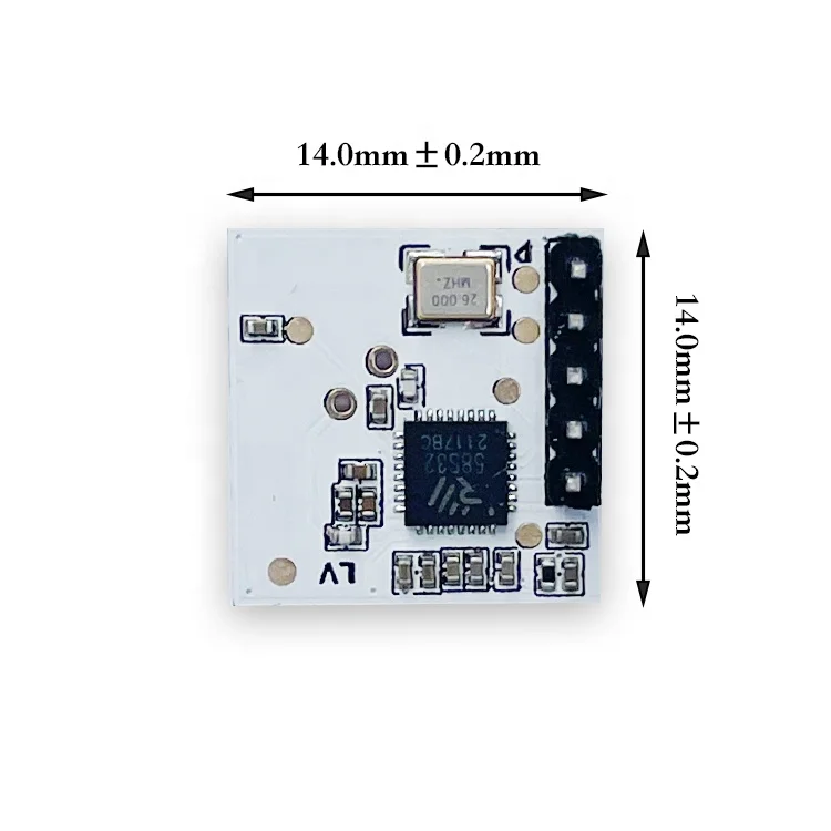 Moresense Ms58-1414d20m4-w 가장 작은 크기 레이더 모듈 화이트 컬러 조명 스마트 가전 5.8ghz 마이크로 ...