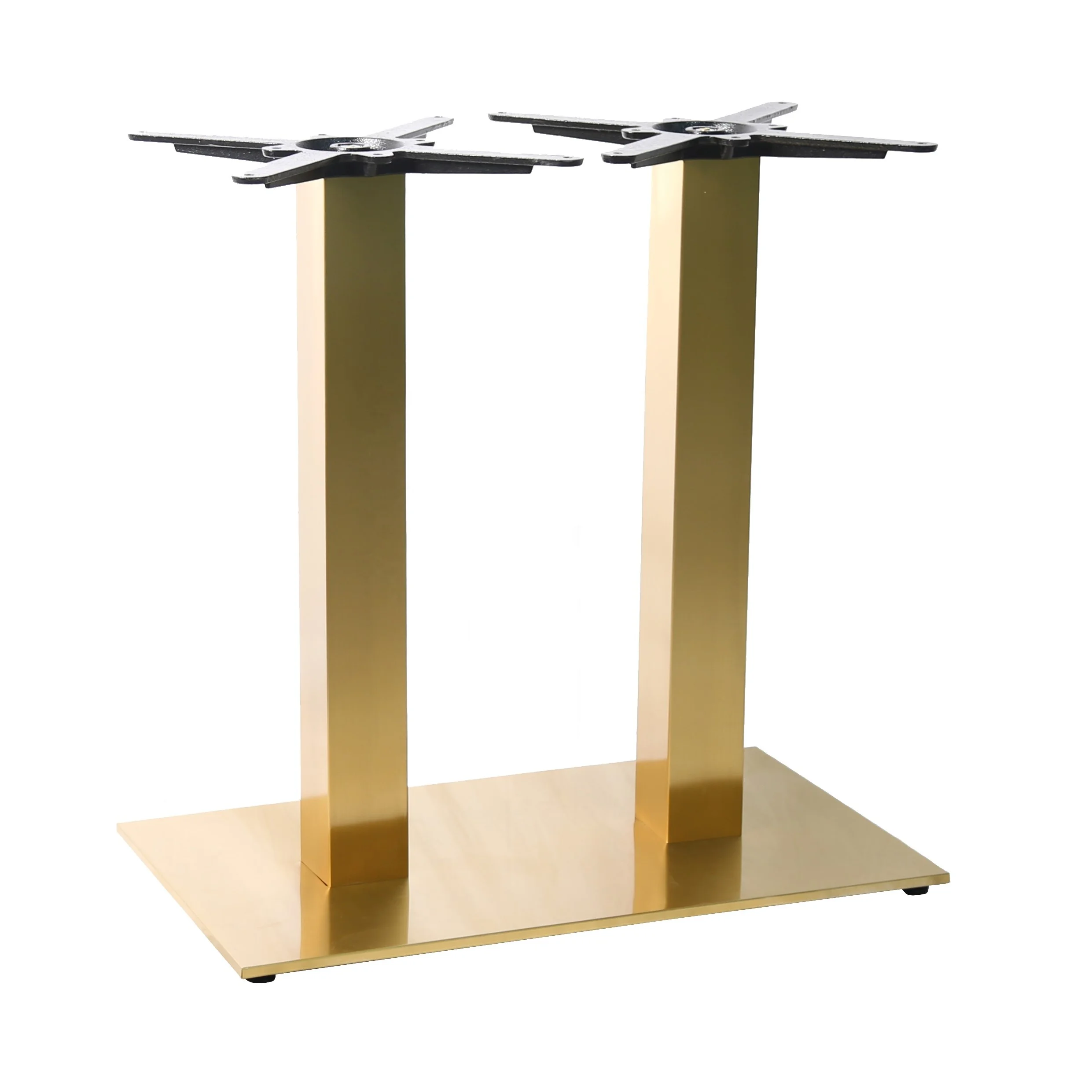 Lifepursue Brass Double Base Stainless Steel Golden Brush Restaurant ...