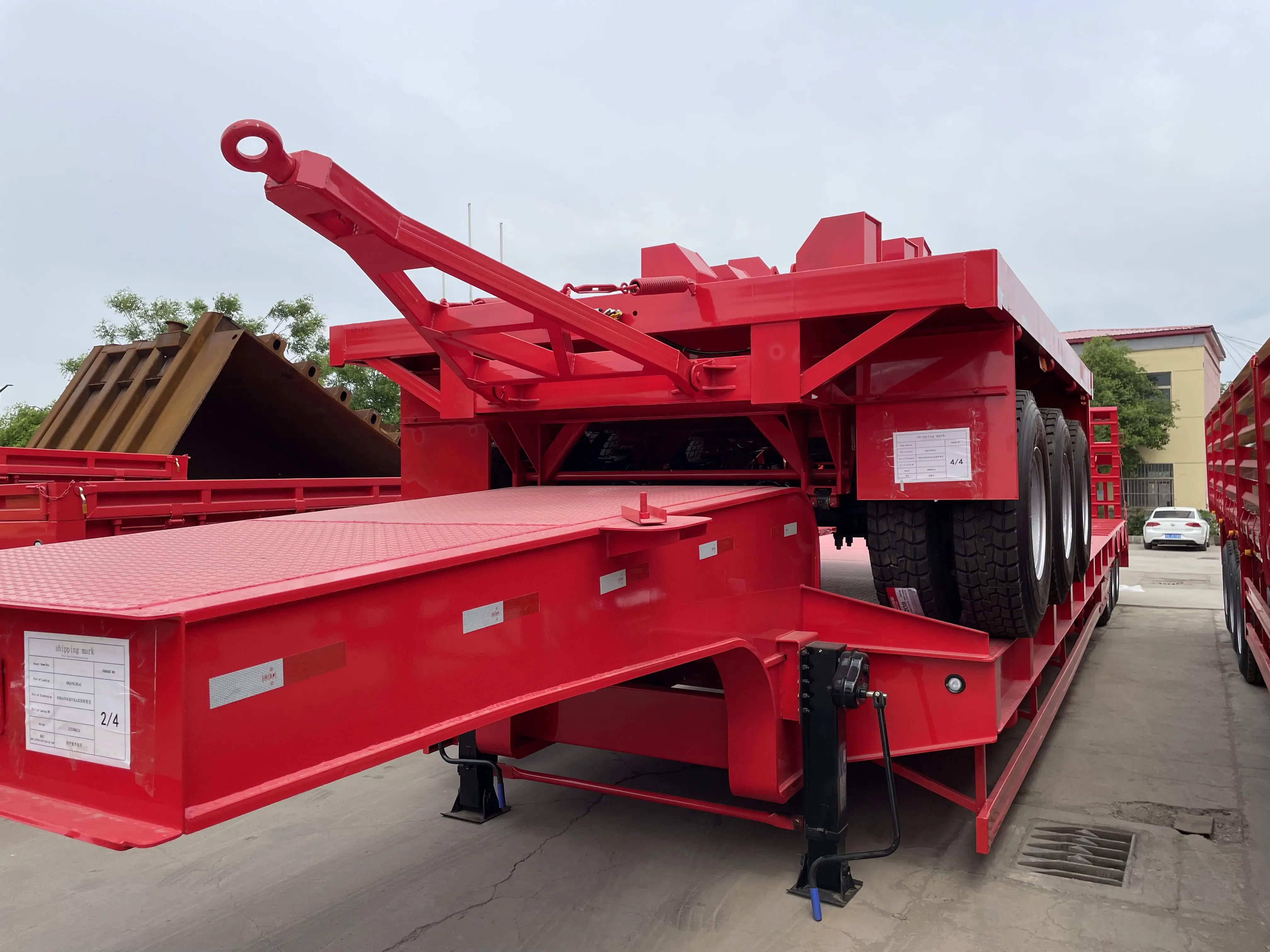 Superlink 20ft 40ft Flat-deck Truck Trailer Superlink Drop Side Wall ...