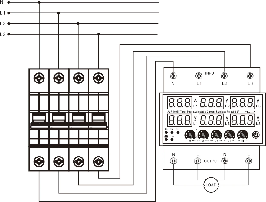 Samwha-dsp ATR-63 100A 3 Phase Automatic Phase Transfer Switch