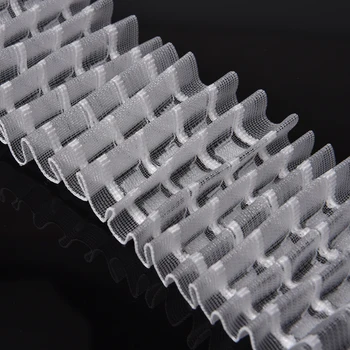 73mm Nylon Transparent Rufflette Curtain Tape S-wave Fold Ripple ...
