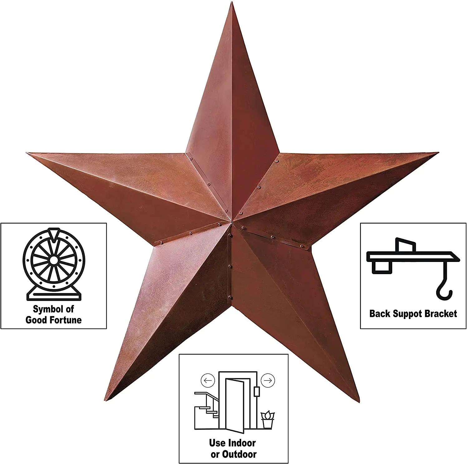 Big Metal Star Decor