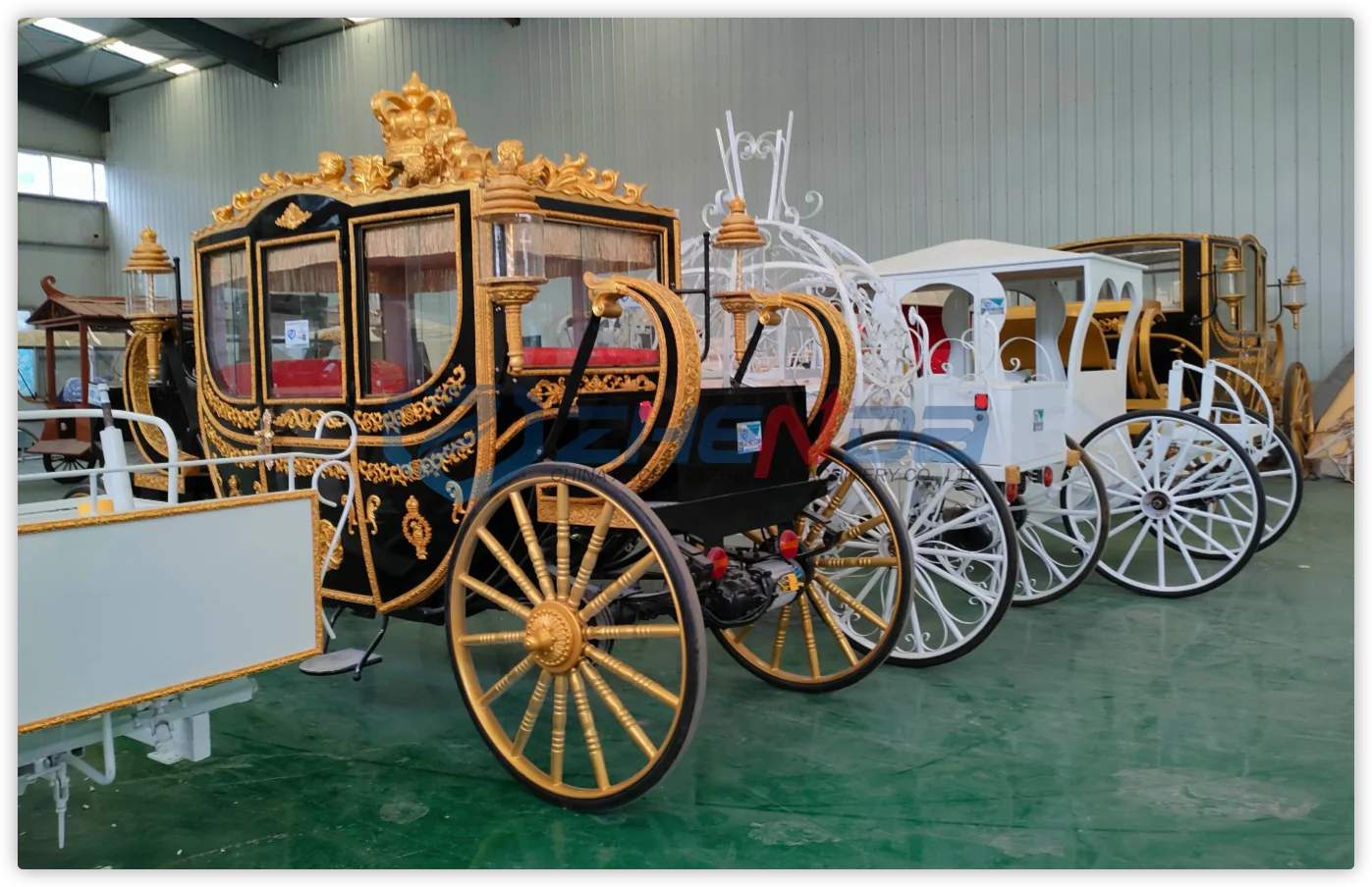 Luxury Elegant Princess Royal Horse Carriage Wedding Sightseeing Horse ...