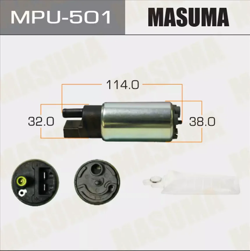 Mpu-501 Japan Masuma 12v/24v Electric Fuel Pump 17040-sr3-a31 For Honda ...