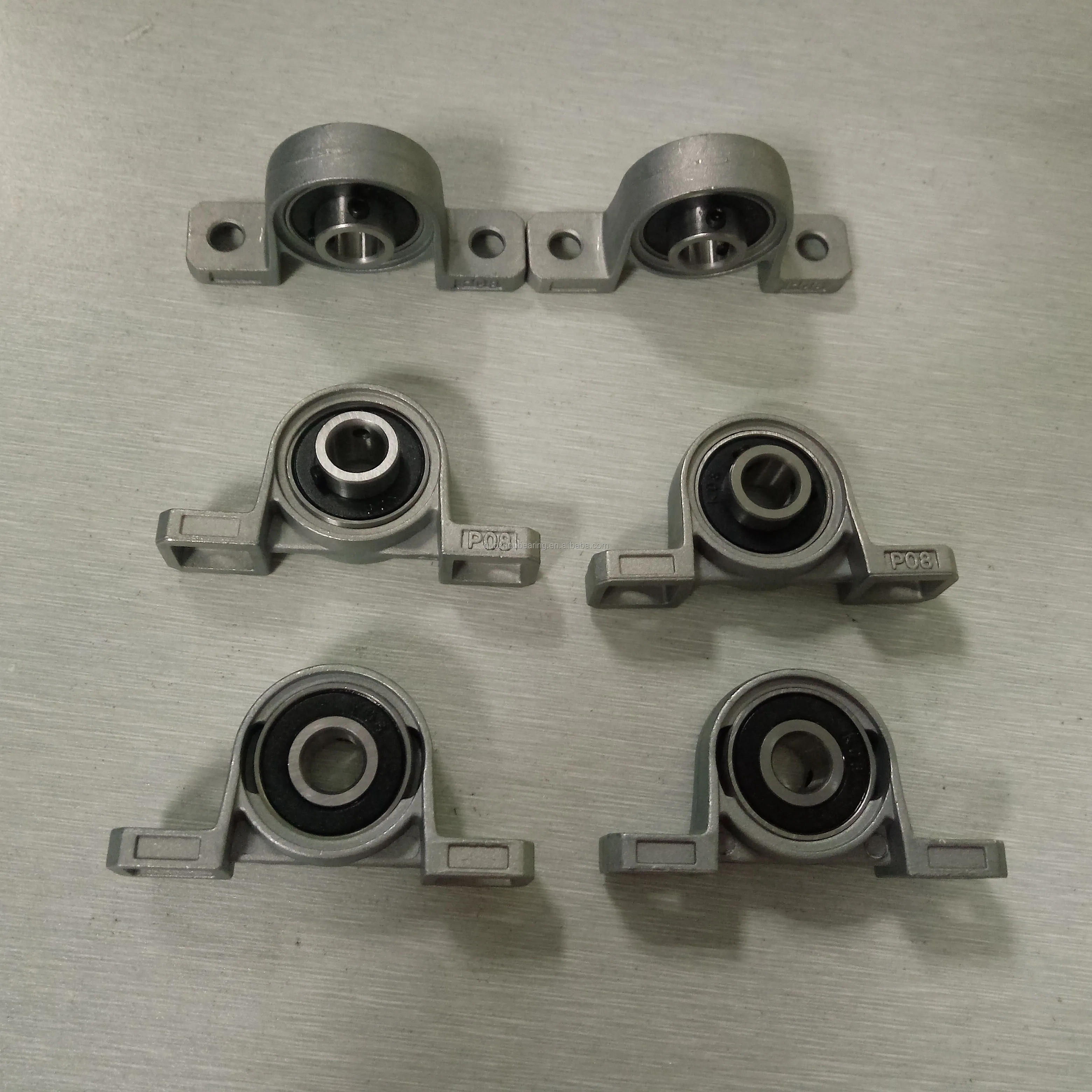 8mm Small Zinc Pillow Block Bearing KP08 - Low Noise