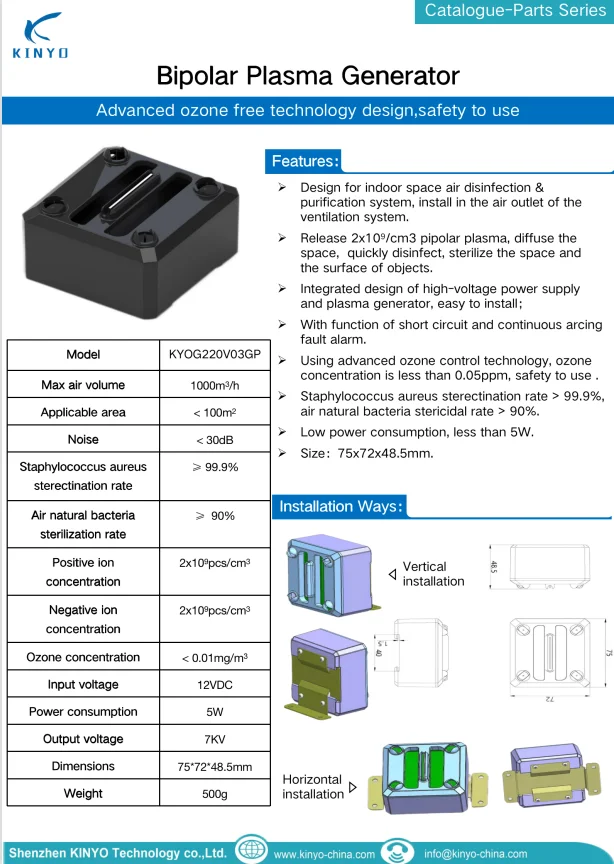 200 Million Positive Negative Ions Generator for Air Purification