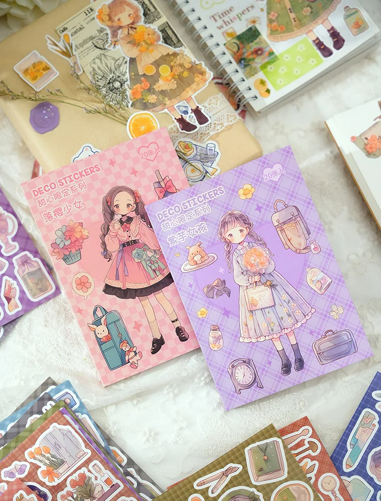 Hot Cute Cartoon Characters Children's Stickers Creative Handbook Diy ...