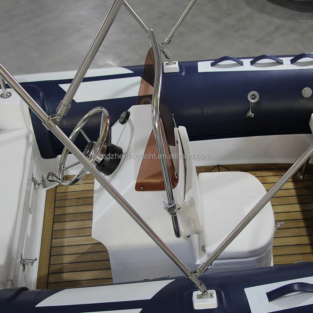 Zhenbo Ocean Marine Fiberglass Hull Semi Rigid Rib Boat Inflatable PVC ...
